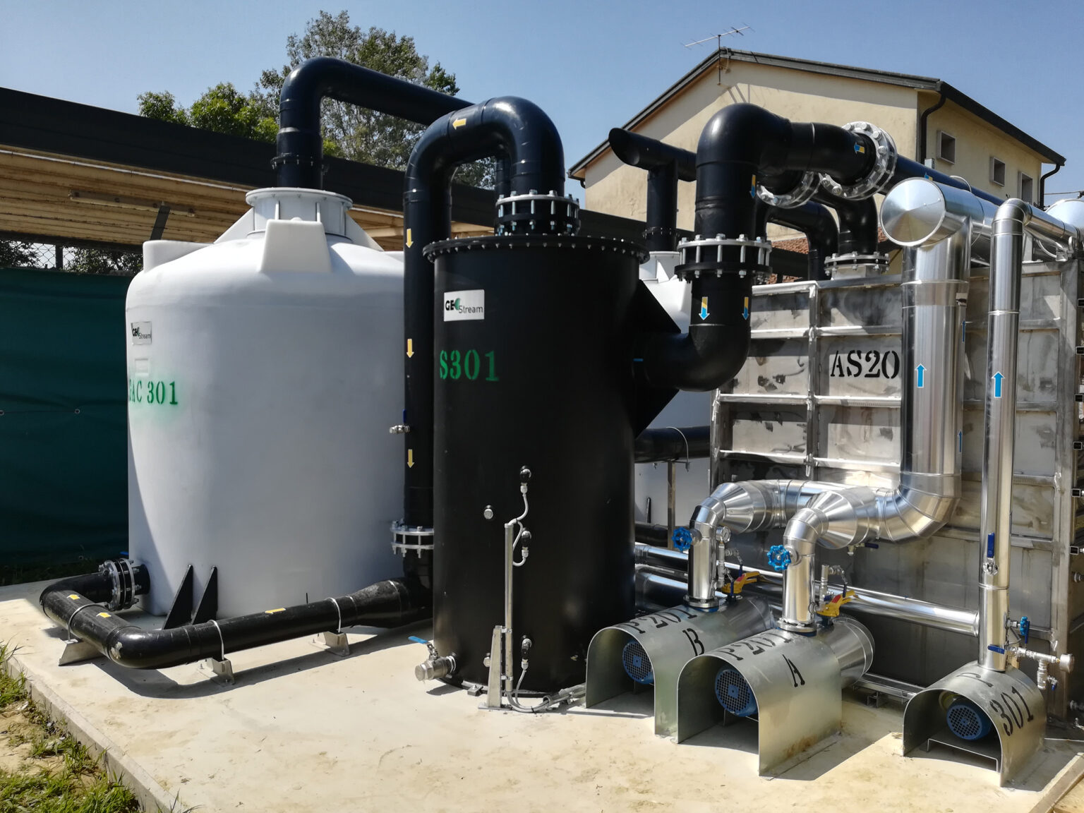 Italy: Air Stripping techonology for Drinking Groundwater - Geostream